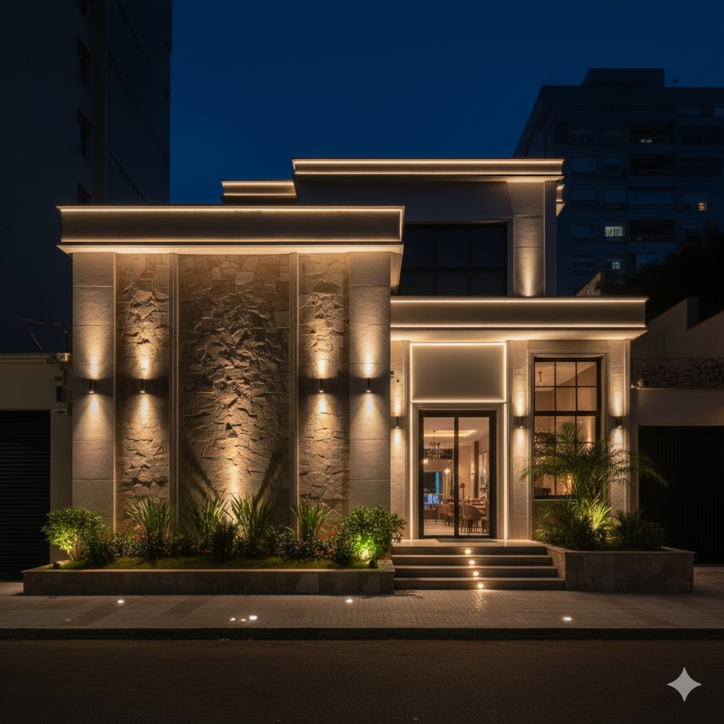 Iluminação LED para Fachadas: Como Valorizar sua Casa ou Comércio ...